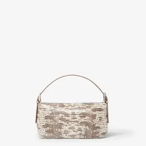 Fendi Baguette® 26424 Parchment-colored Lizard-leather Bag